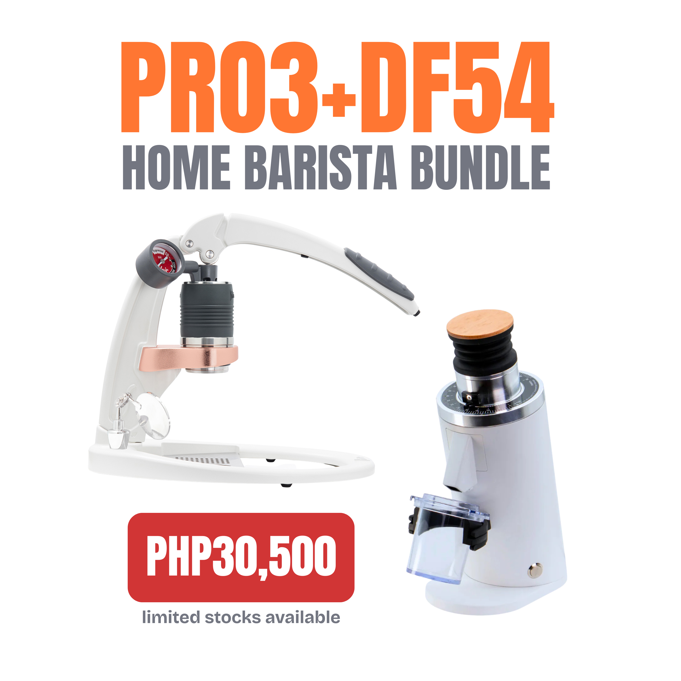 Flair PRO3 + DF54 Bundle [White] – Manila Espresso
